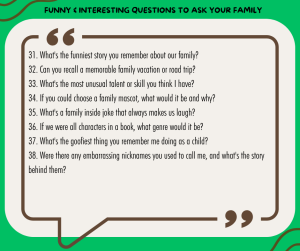 101 interview/trivia questions to ask your family.