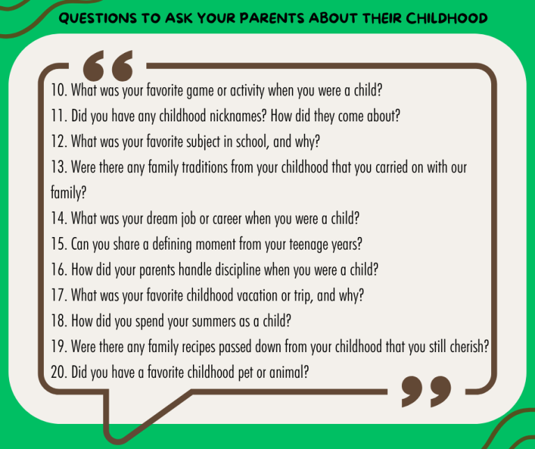 101 interview/trivia questions to ask your family.